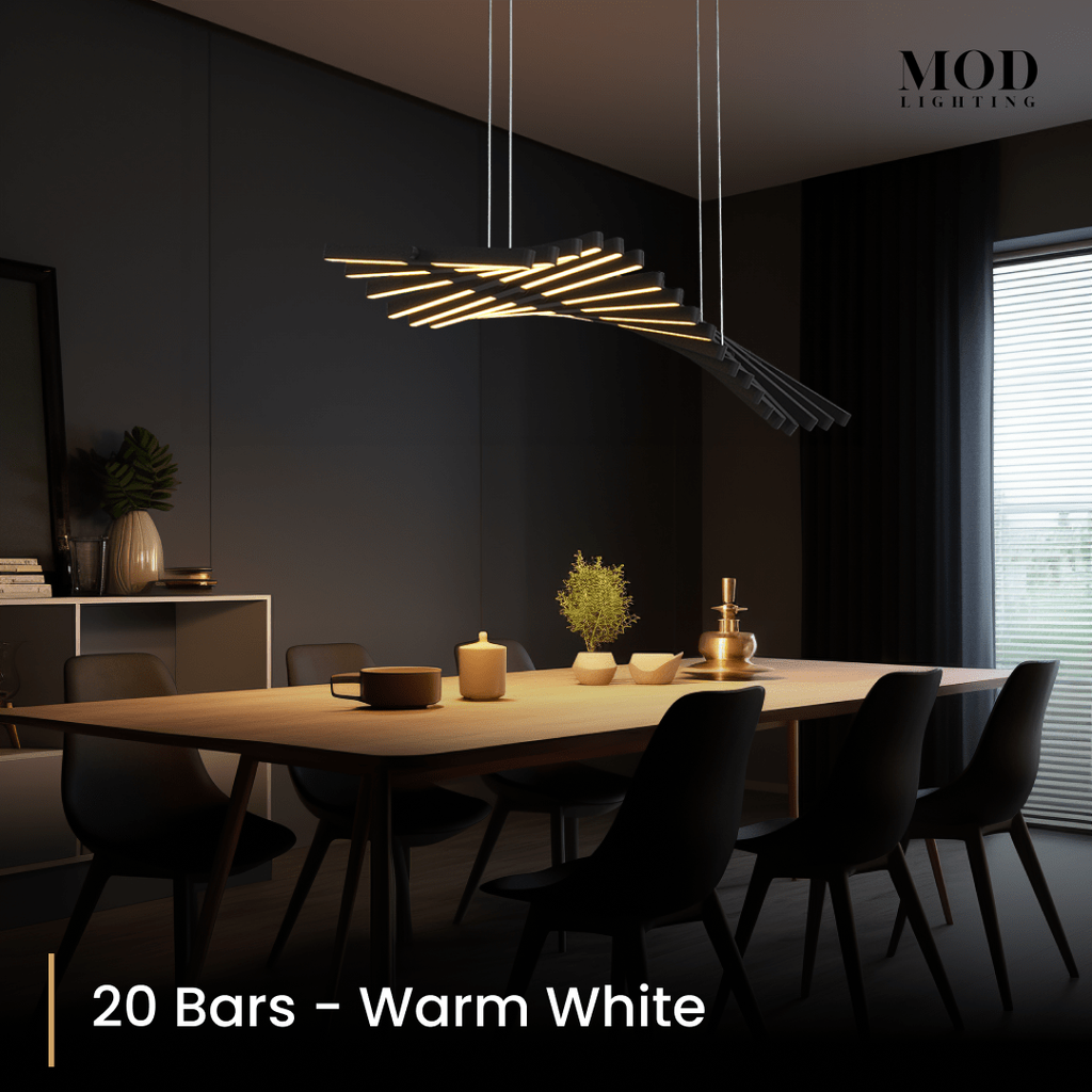 Modern Black Ash, LED Stacking Pendant Lamp | Sylas | MOD Lighting ...