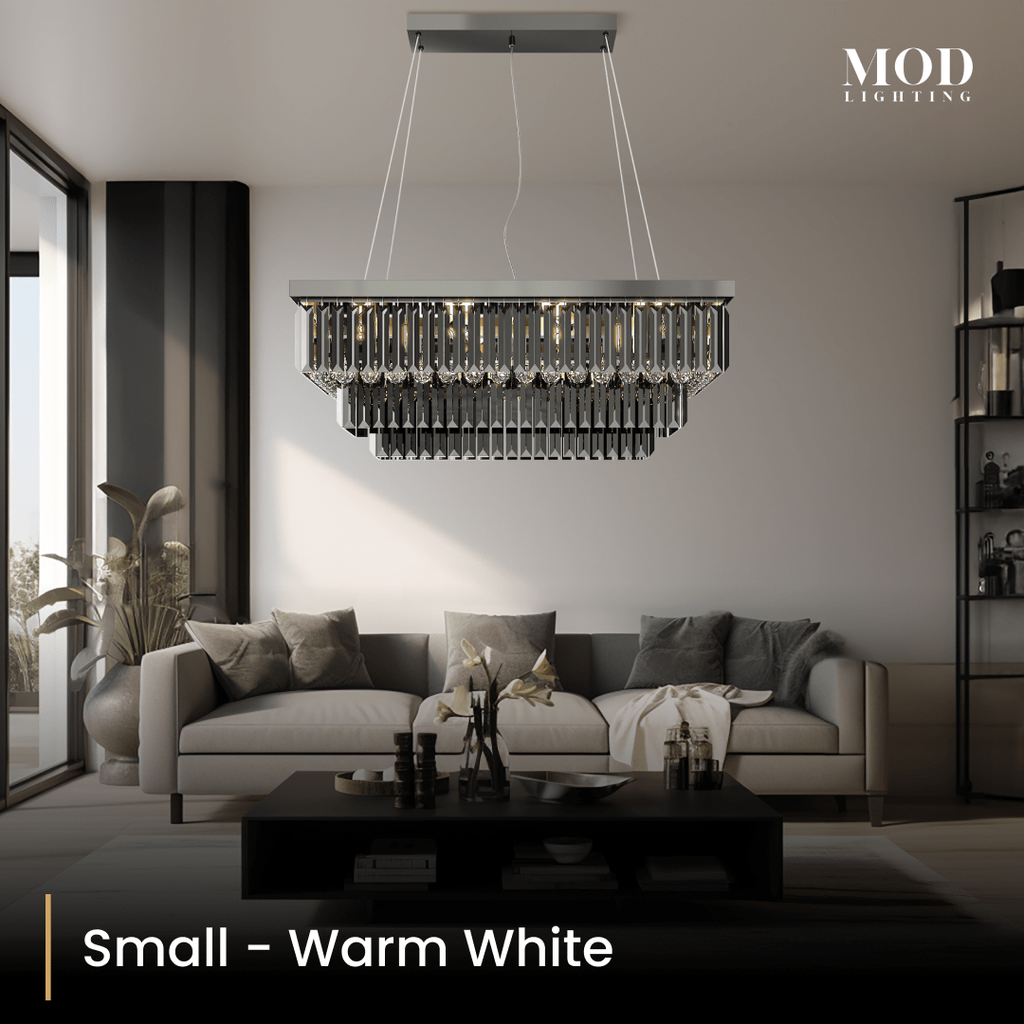 Modern Black Crystal, LED Luxury Chandelier | Umbra | MOD Lighting - MOD Lighting