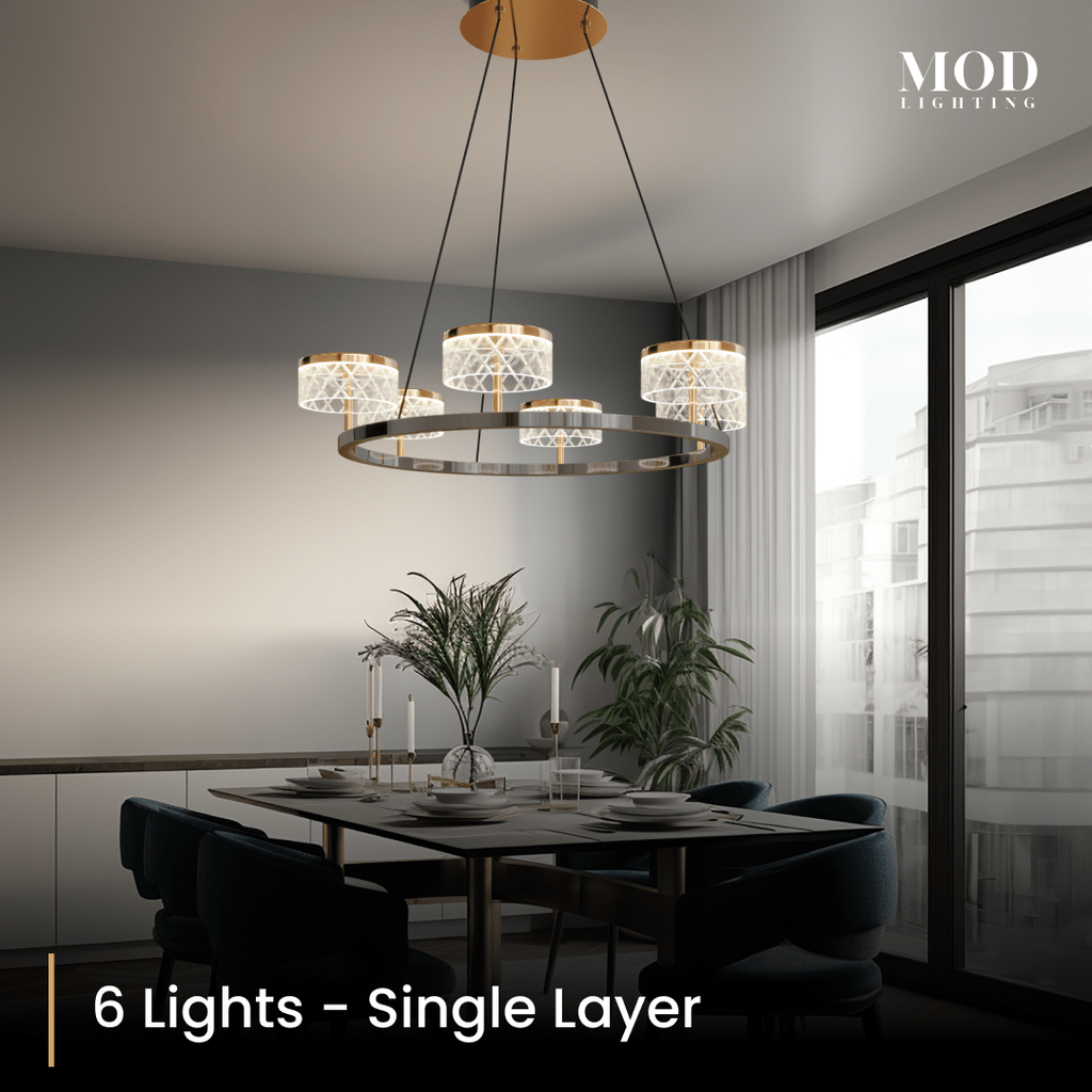 Modern Polished Aluminum, LED Luxury Chandelier | Emma | MOD Lighting ...