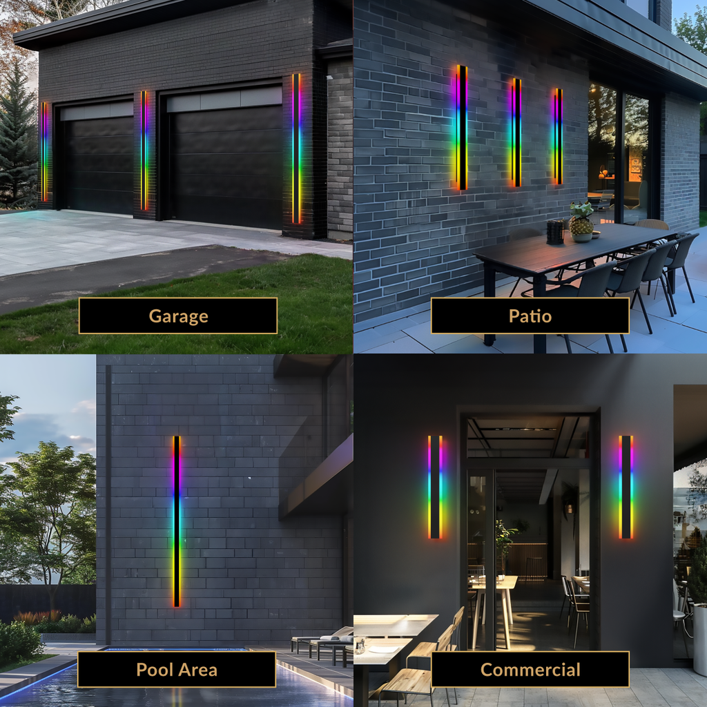 Haylen: Contemporary Metal, Waterproof RGB Wall Lights | MOD LIGHTING ...