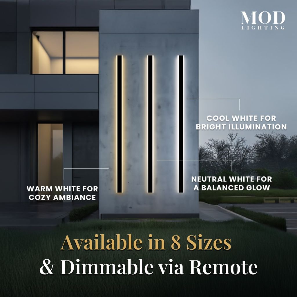 Haylen: Modern Black Metal, Waterproof LED Wall Light | MOD LIGHTING ...