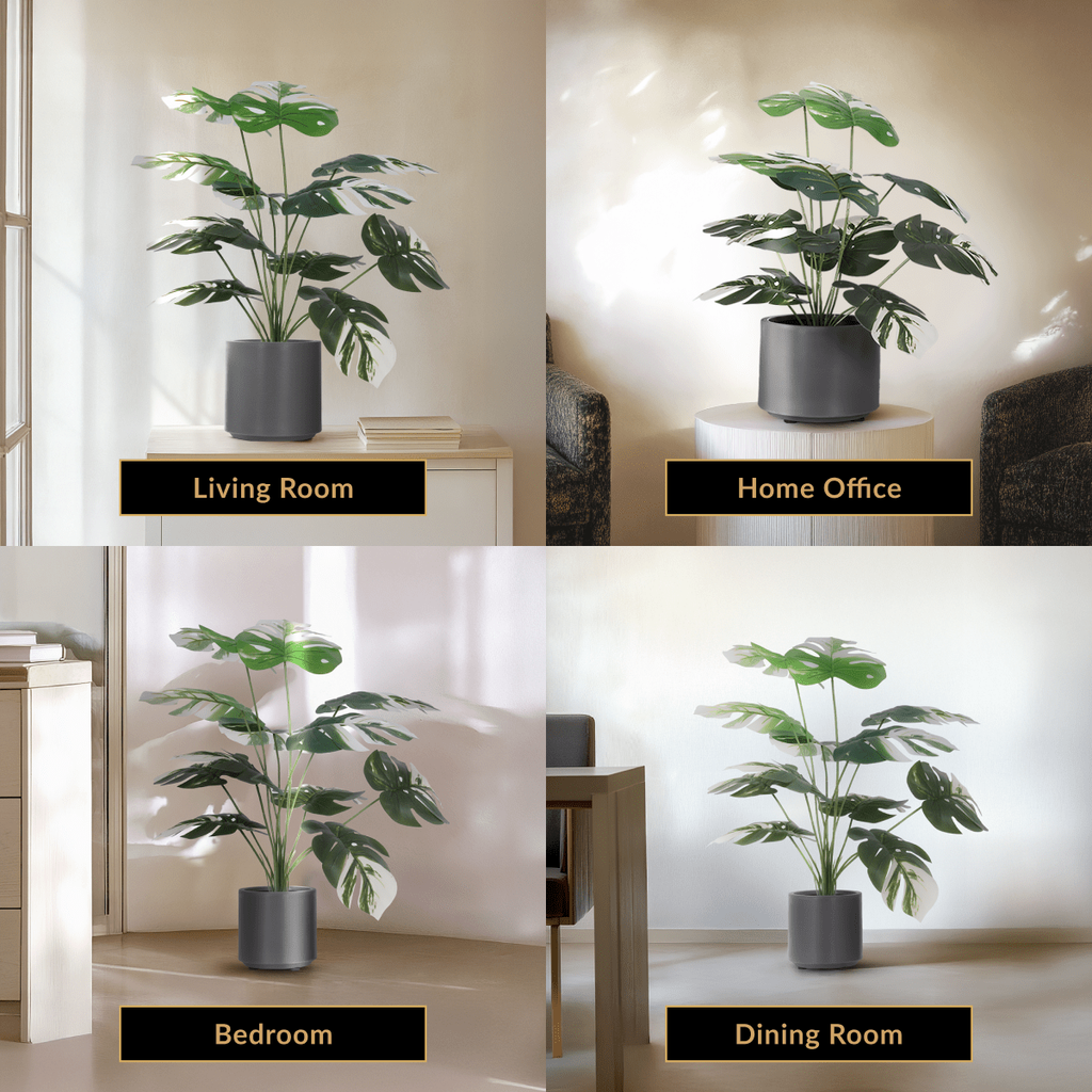 Artificial Monstera Albo | Variegated Tropical Décor - MOD Lighting