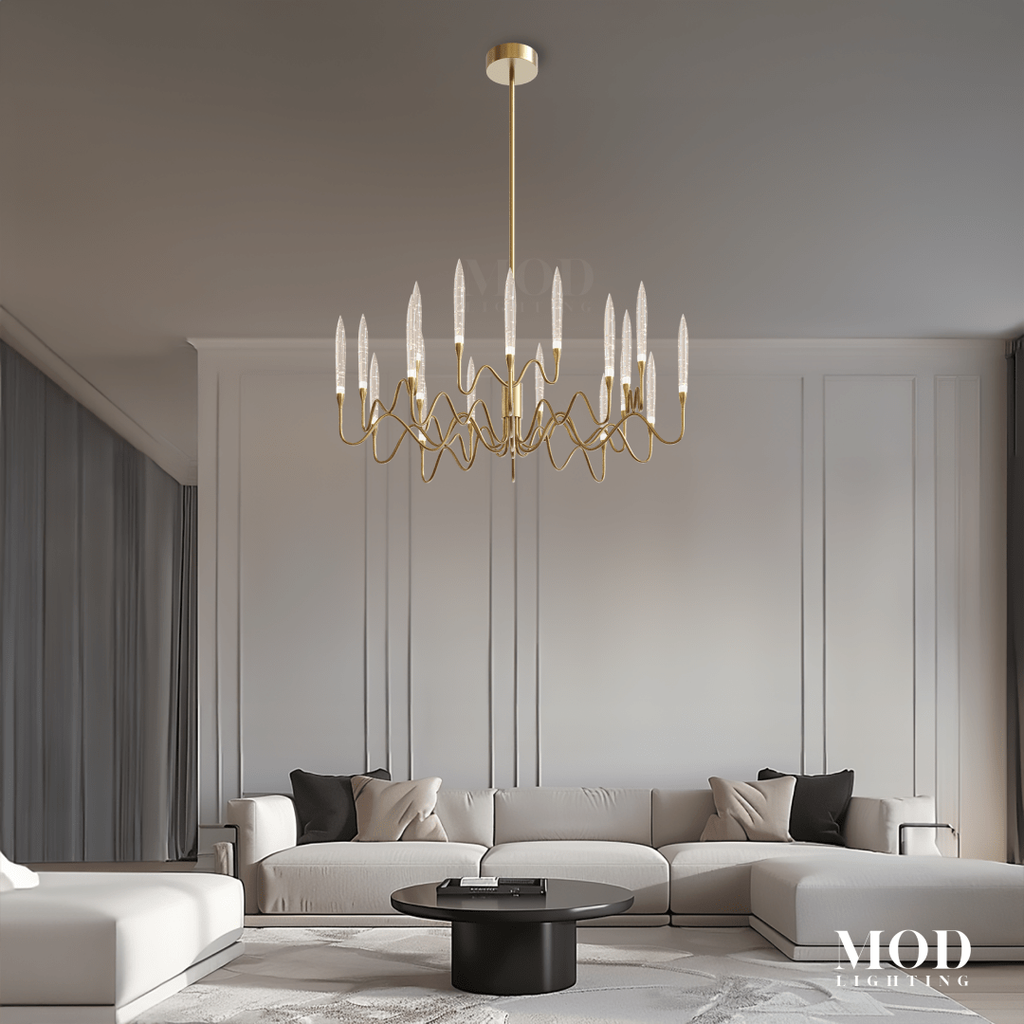 Post Modern Gold, LED Luxury Chandelier | Kanderella | MOD Lighting ...