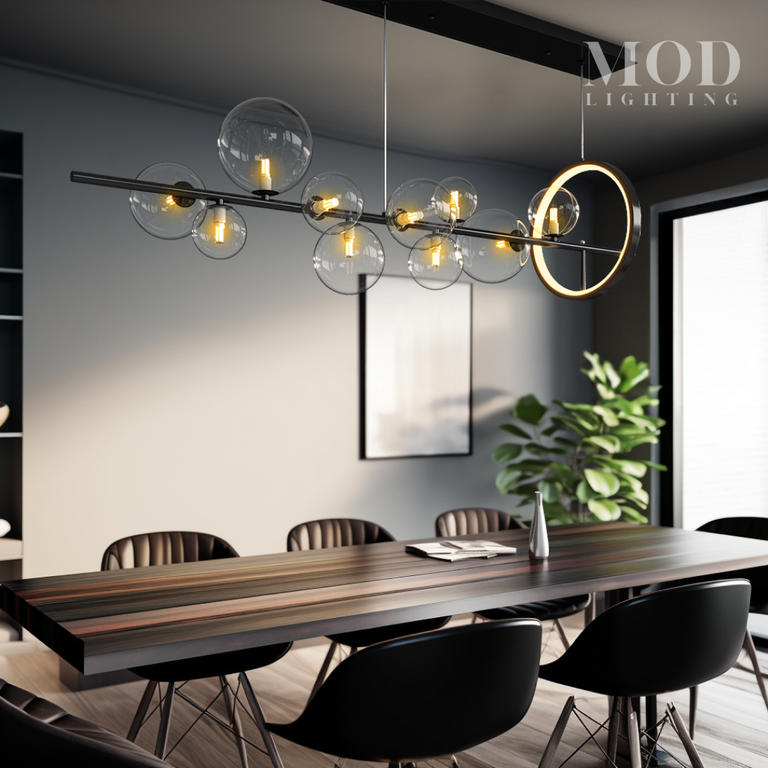 How to Hang a Chandelier at the Perfect Height Over a Dining Table ...