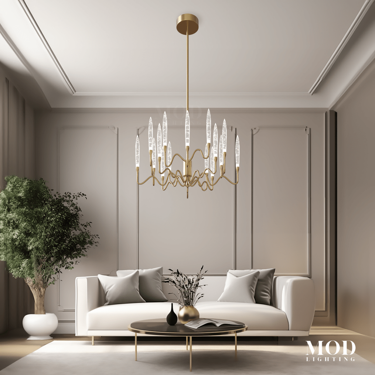 Post Modern Gold, LED Luxury Chandelier | Kanderella | MOD Lighting ...