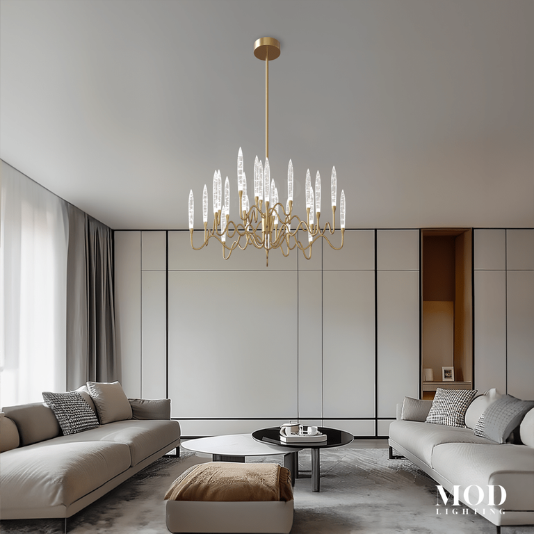 Post Modern Gold, LED Luxury Chandelier | Kanderella | MOD Lighting ...