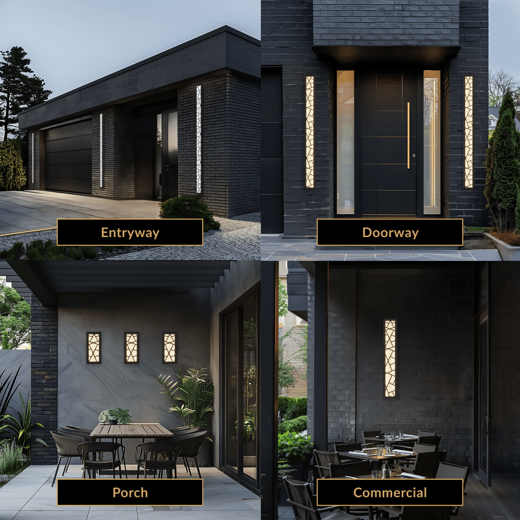 Contemporary Black Aluminum, LED Waterproof Wall Light | Harper | MOD ...