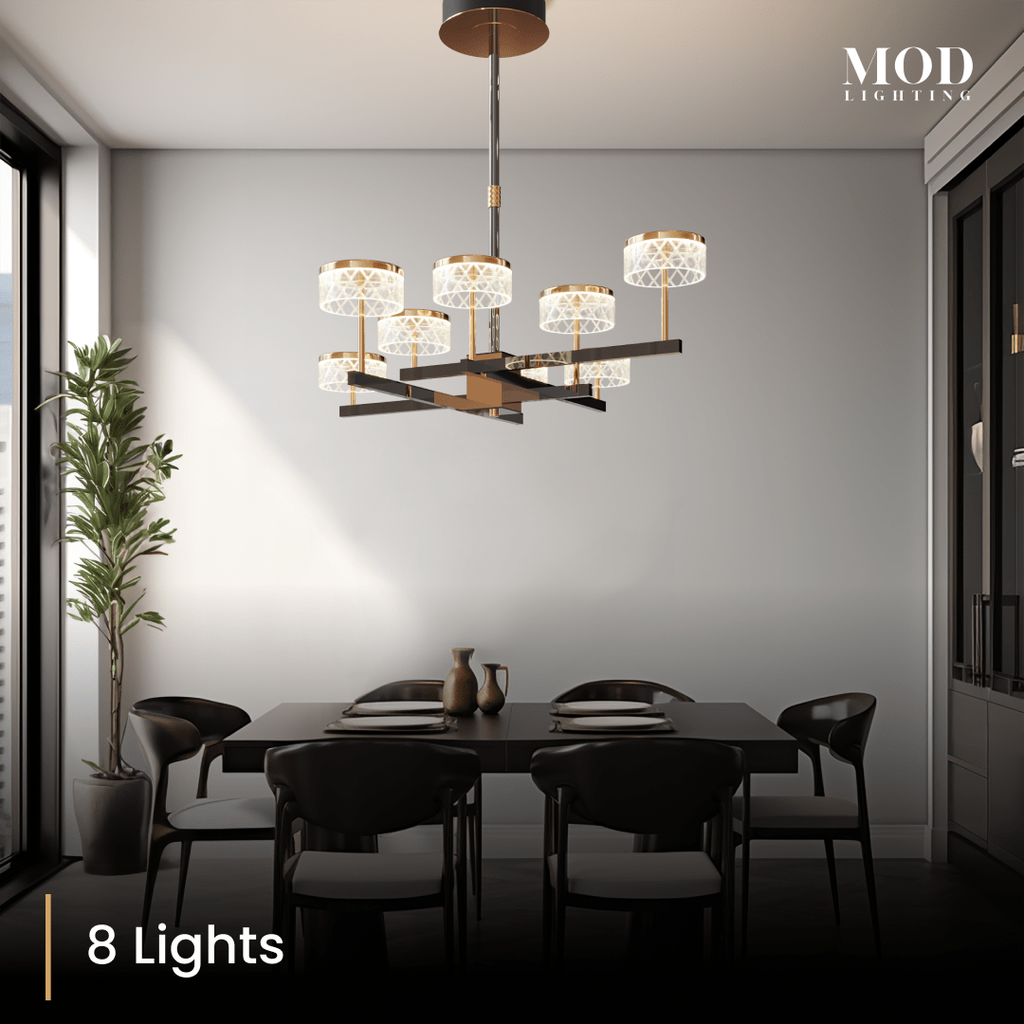 Modern Polished Aluminum, LED Luxury Chandelier | Emma | MOD Lighting ...