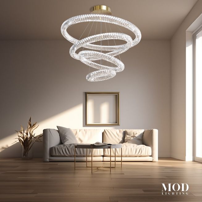 Modern Gold, LED Luxury Crystal Chandelier | Janice | MOD Lighting ...