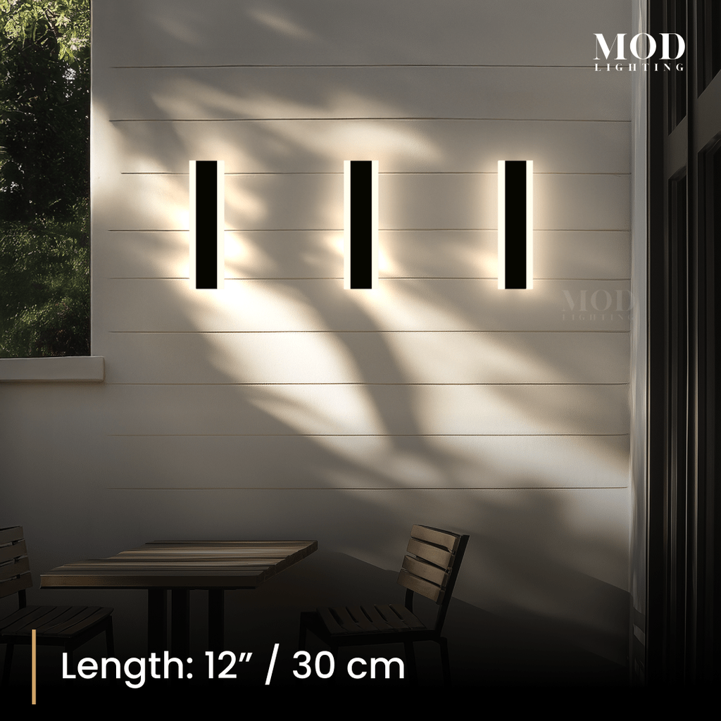 Haylen: Modern Black Metal, Waterproof LED Wall Light | MOD LIGHTING ...