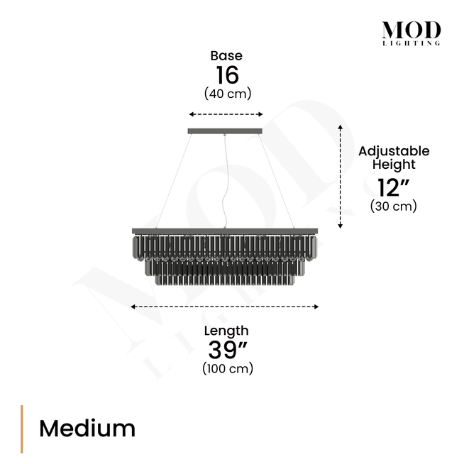 Modern Black Crystal, LED Luxury Chandelier | Umbra | MOD Lighting ...