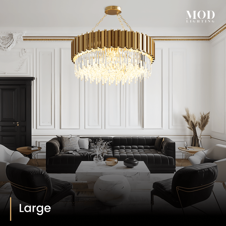 Athena Luxury Gold Crystal Chandelier | MOD LIGHTING - MOD Lighting