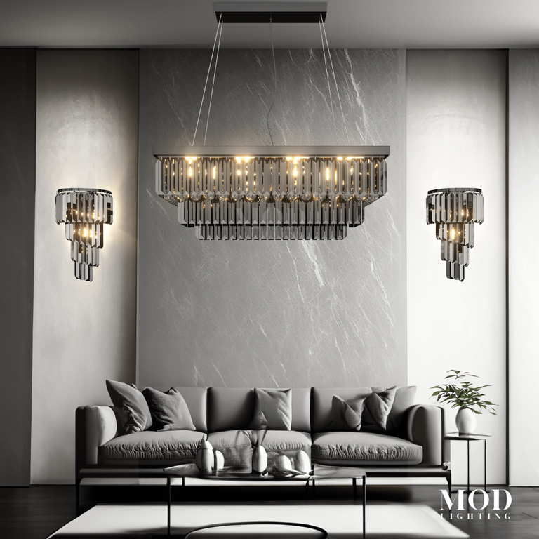Modern Black Crystal, LED Luxury Chandelier | Umbra | MOD Lighting - MOD LIGHTING