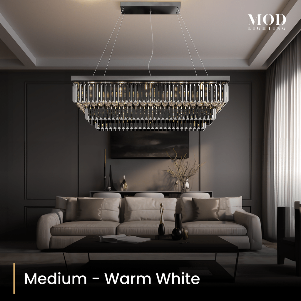 Modern Black Crystal, LED Luxury Chandelier | Umbra | MOD Lighting - MOD Lighting