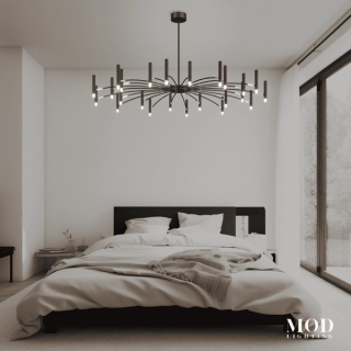 Contemporary Black Metal, LED Chandelier | Kendall | MOD Lighting - MOD ...