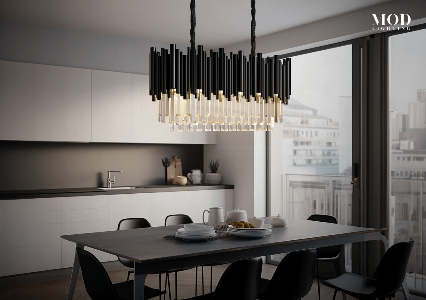 LED Luxury Modern Black Obsidian Pendant Lamp| Obsidian | MOD Lighting ...