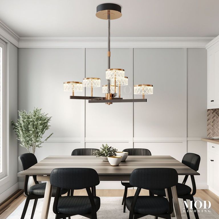 Modern Polished Aluminum, LED Luxury Chandelier | Emma | MOD Lighting - MOD LIGHTING