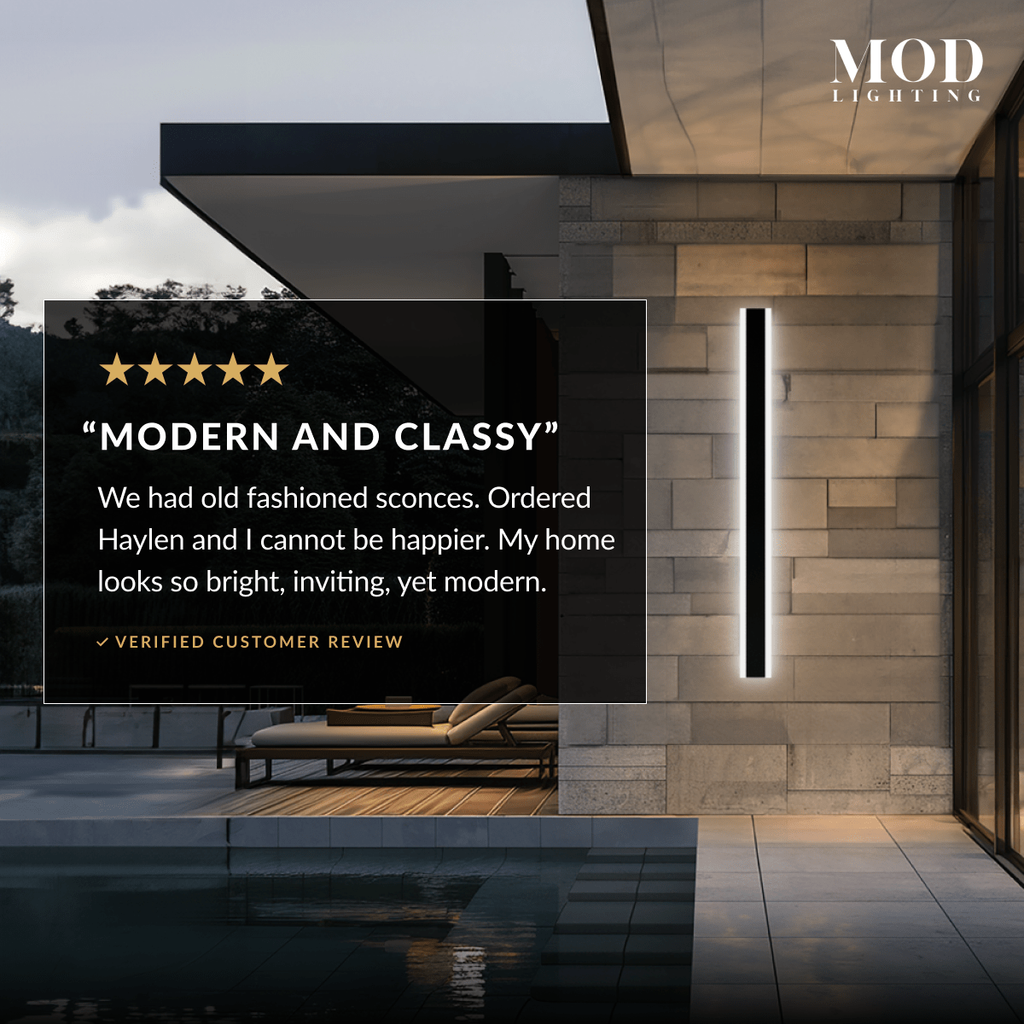 Haylen: Modern Black Metal, Waterproof LED Wall Light | MOD LIGHTING ...