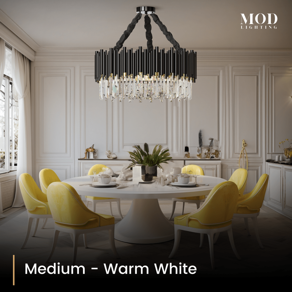 Modern Black Crystal, LED Luxury Chandelier | Obsidian | MOD Lighting ...