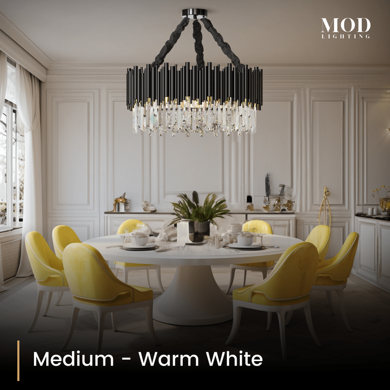 Modern Black Crystal, LED Luxury Chandelier | Obsidian | MOD Lighting ...