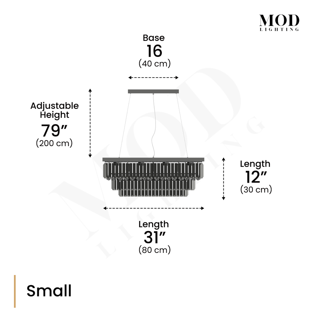 Modern Black Crystal, LED Luxury Chandelier | Umbra | MOD Lighting - MOD Lighting