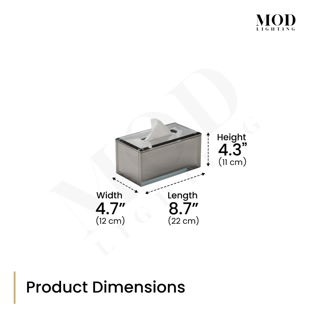 Moonlit Crystal Tissue Box | MOD Lighting - MOD Lighting