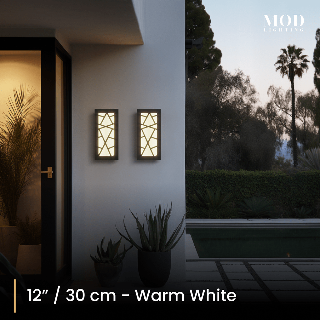 Contemporary Black Aluminum, LED Waterproof Wall Light | Harper | MOD ...