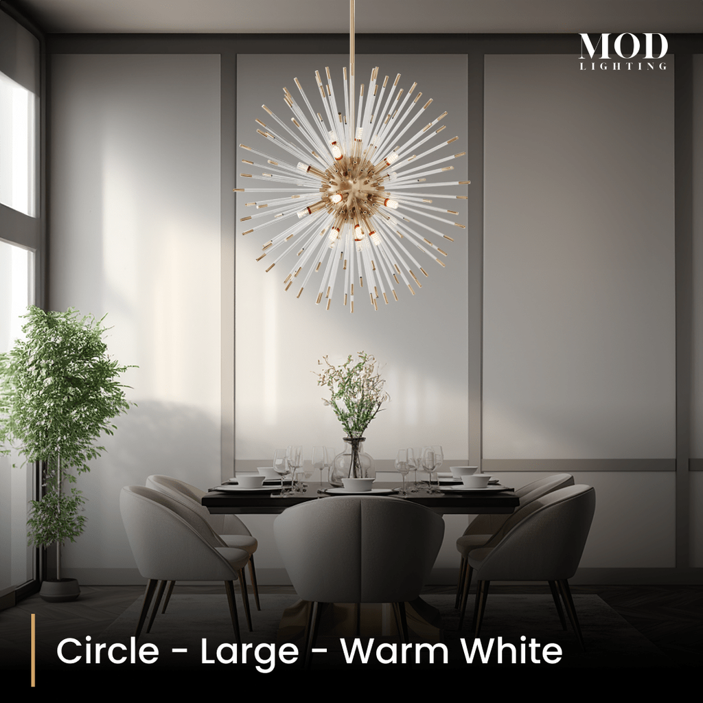 Modern Gold, LED Luxury Chandelier | Pixie | MOD Lighting - MOD LIGHTING