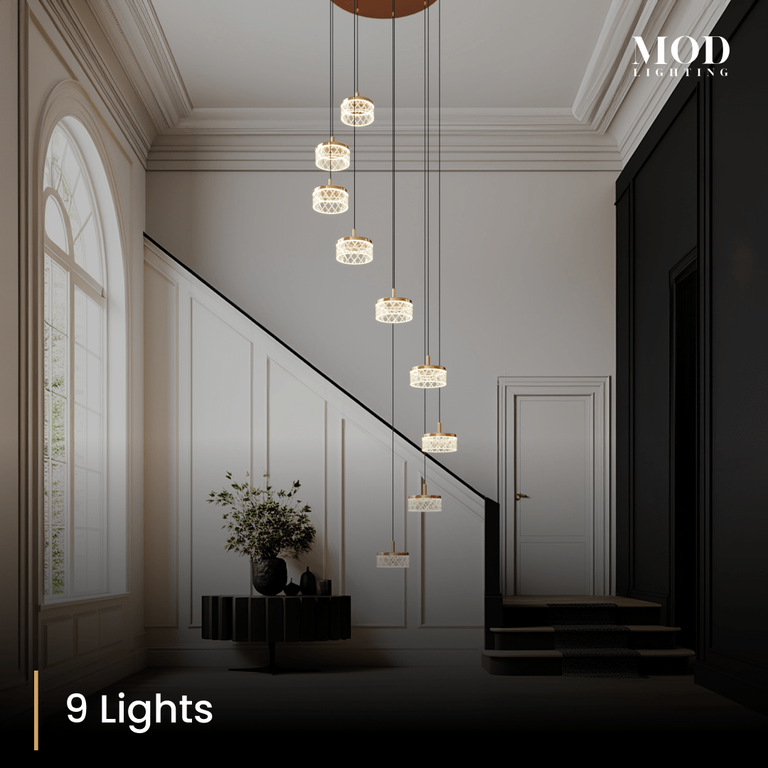 Emma: Modern Stairwell Chandelier | MOD LIGHTING - MOD Lighting