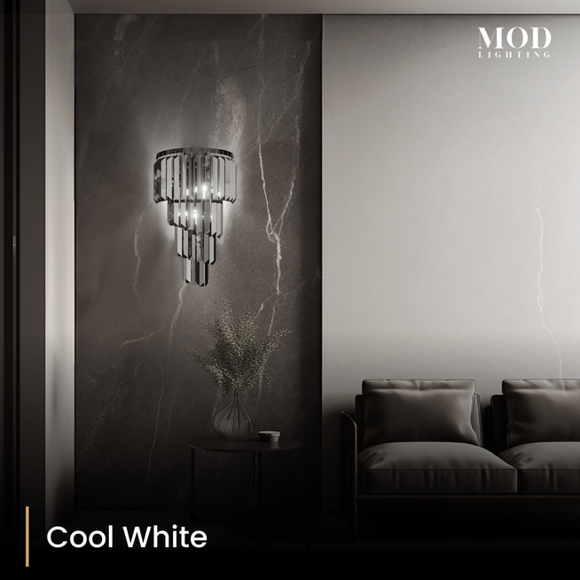 Modern Black Mirror, LED Luxury Crystal Sconce | Umbra | MOD Lighting - MOD Lighting
