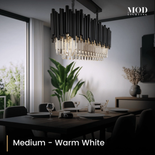 Modern Black Crystal, LED Luxury Pendant Lamp | Obsidian | MOD Lighting ...