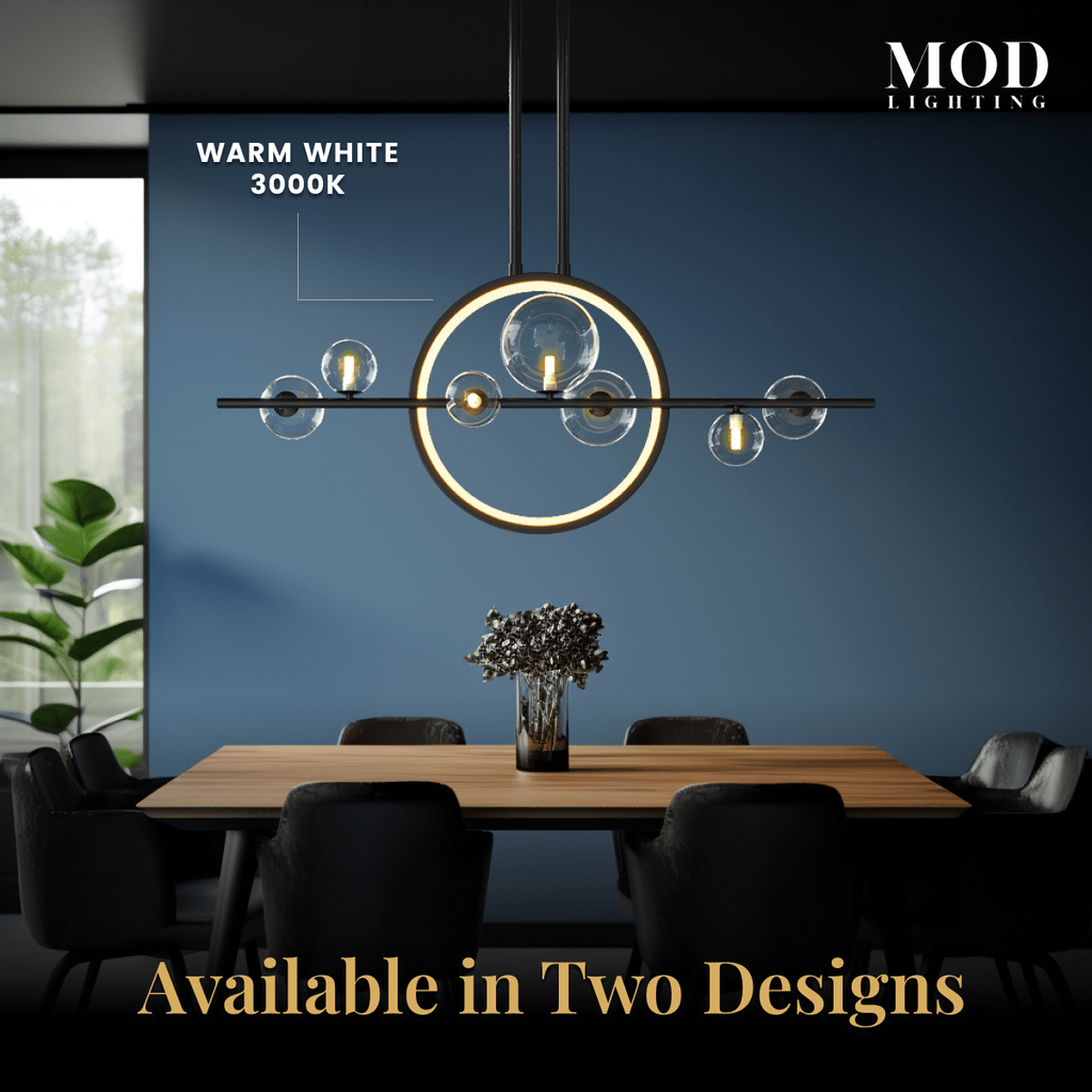 Modern Nordic Black Iron & Aluminum, LED Luxury Chandelier | Hailey ...