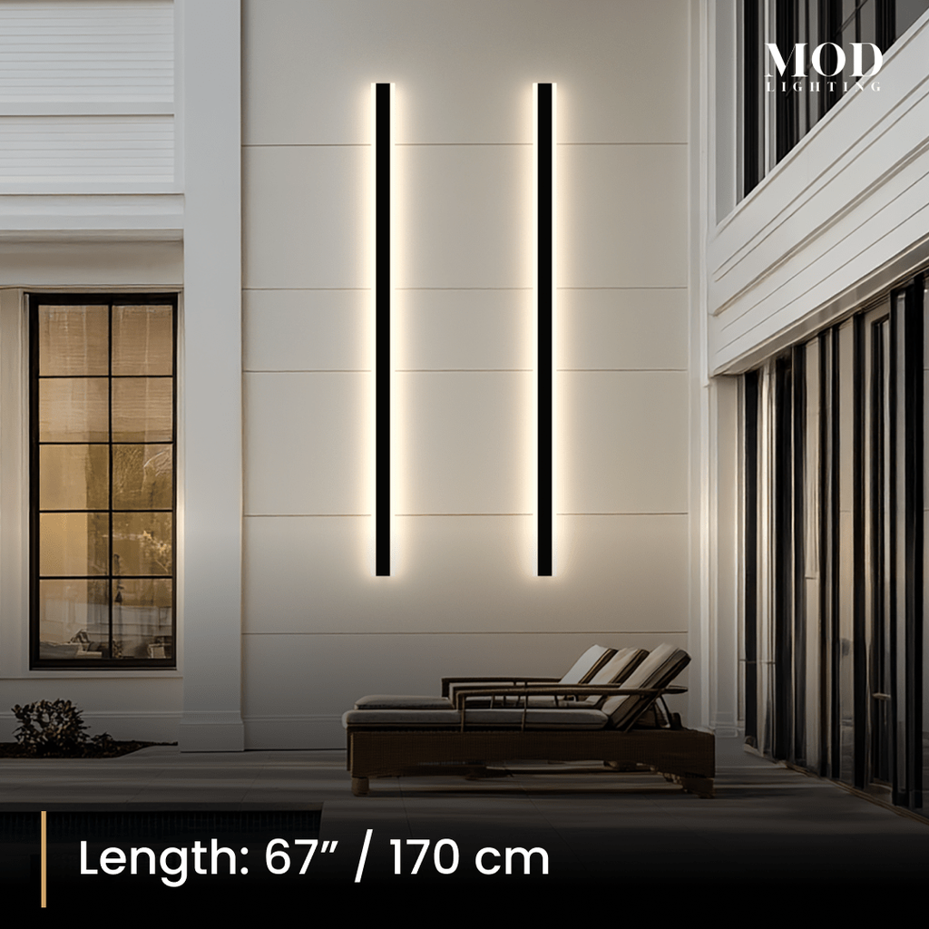 Haylen: Modern Black Metal, Waterproof LED Wall Light | MOD LIGHTING ...