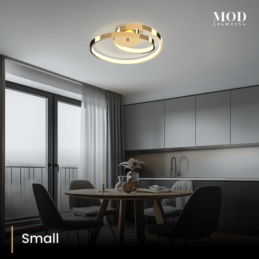 Elise Ceiling Light | Modern Aluminum Spiral LED Fixture | MOD LIGHTING ...