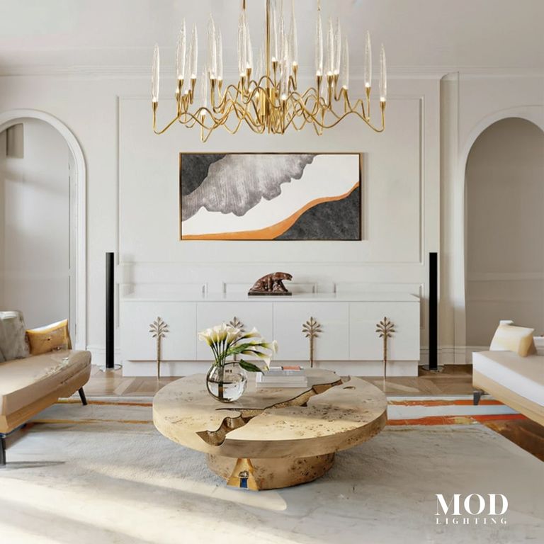 Post Modern Gold, LED Luxury Chandelier | Kanderella | MOD Lighting - MOD LIGHTING