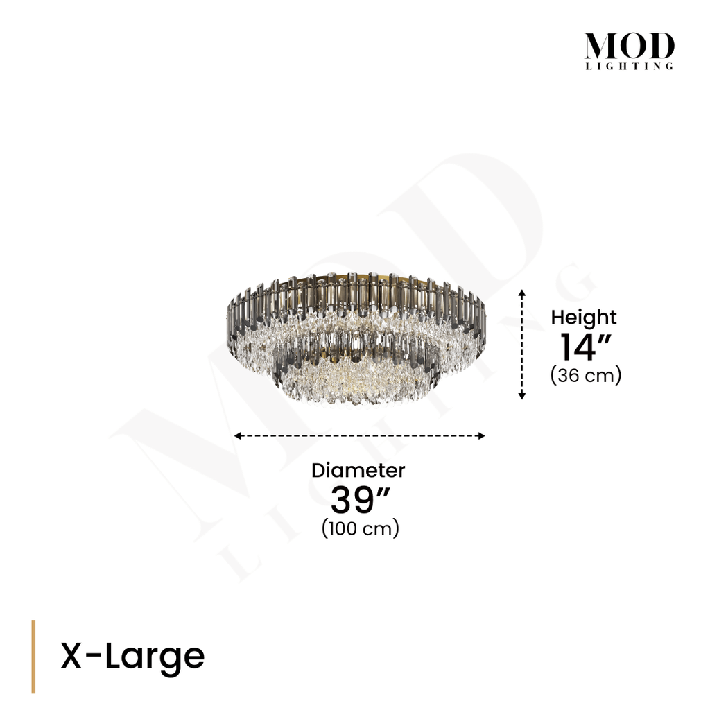 Modern Smoky Crystal, LED Luxury Chandelier | Arina | MOD Lighting ...