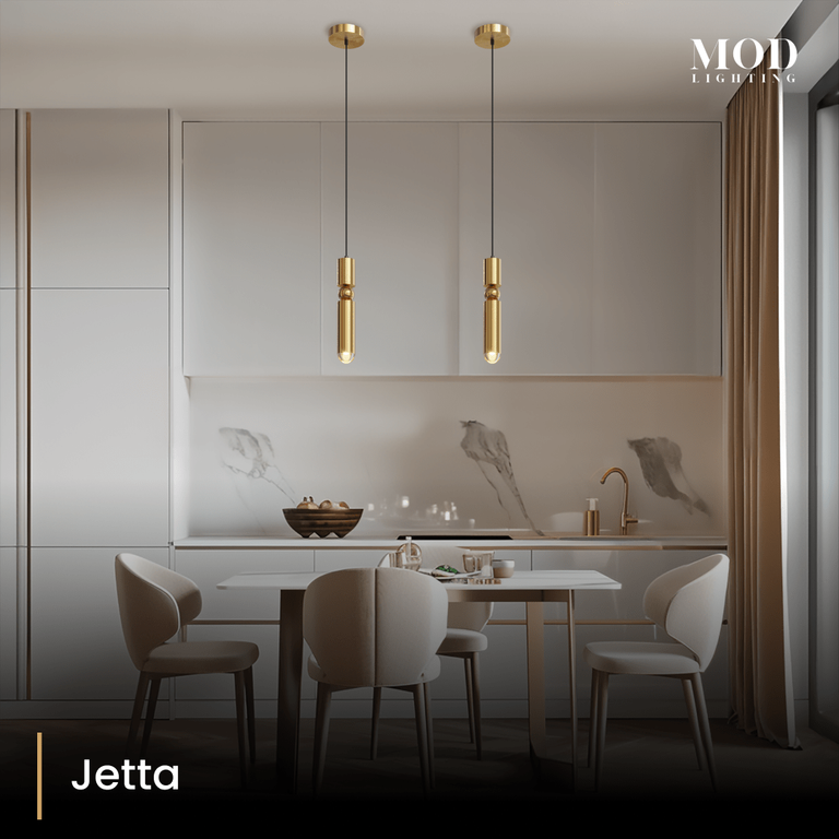 Modern Gold & Crystal , LED Pendant Light | Jetta | MOD Lighting - MOD ...