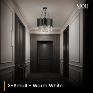 Modern Black Crystal, LED Luxury Chandelier | Obsidian | MOD Lighting ...