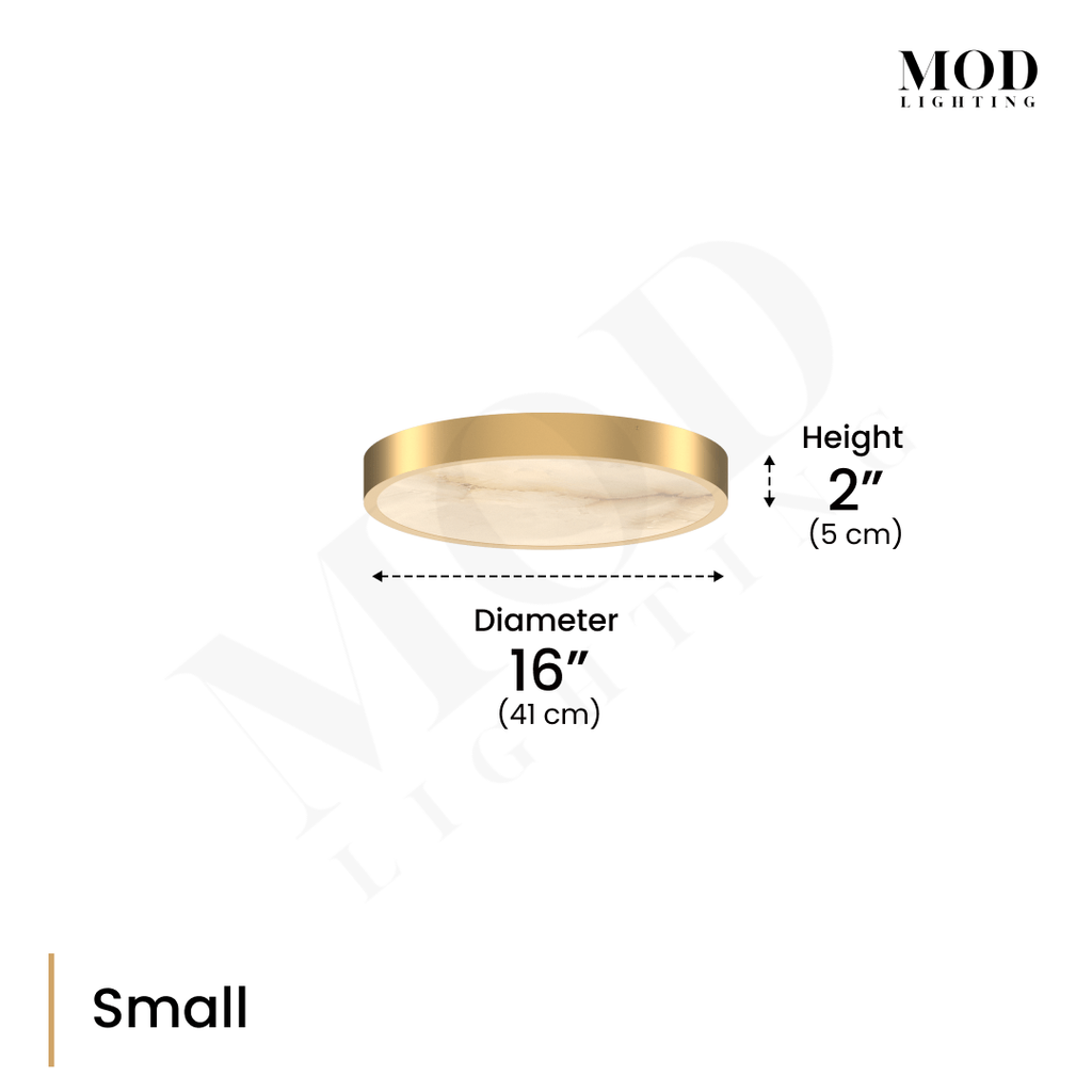 Celia Ceiling Light | Solid Brass & Alabaster Modern Fixture | MOD ...