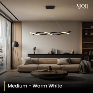 Modern Minimalistic Matte Black Iron & Aluminum, LED Pendant Light ...