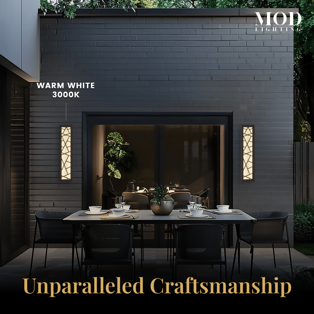 Contemporary Black Aluminum, LED Waterproof Wall Light | Harper | MOD ...