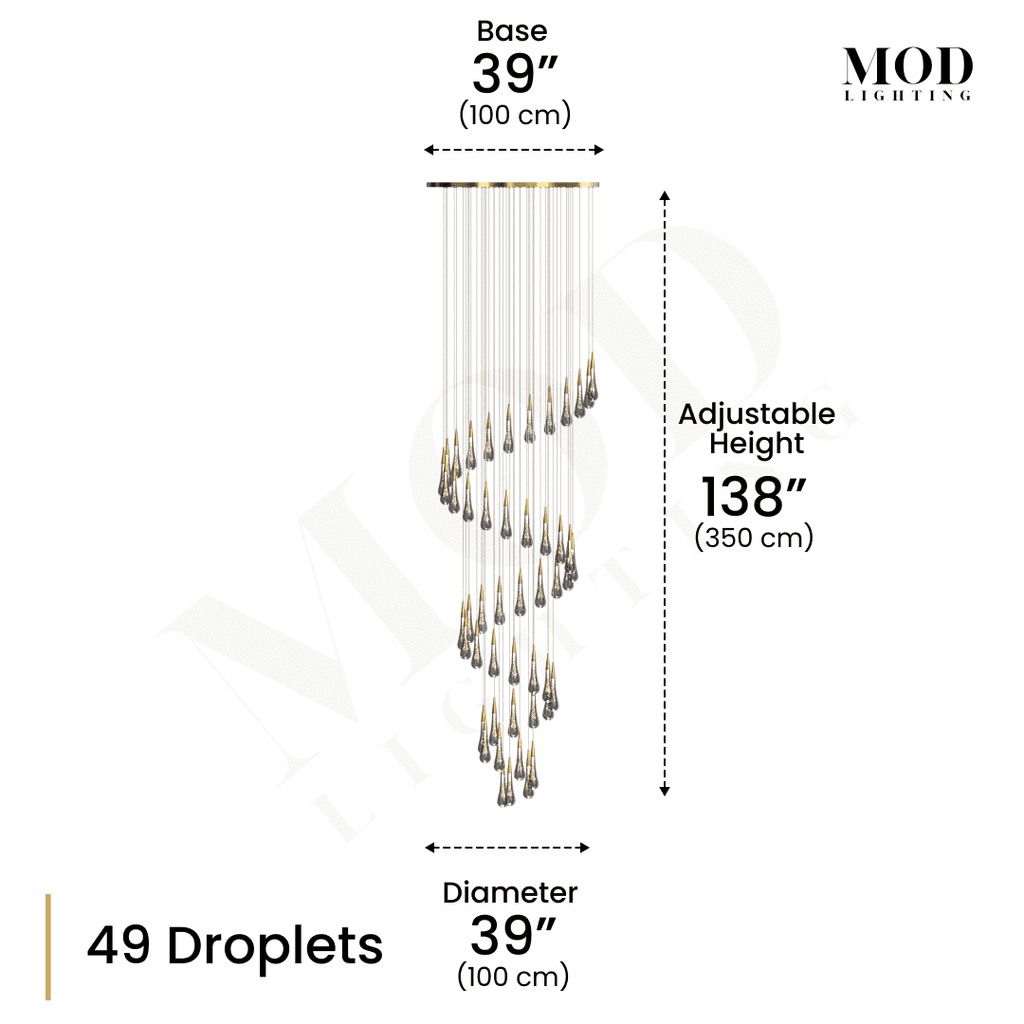 Indra Drop Chandelier | MOD LIGHTING - MOD Lighting