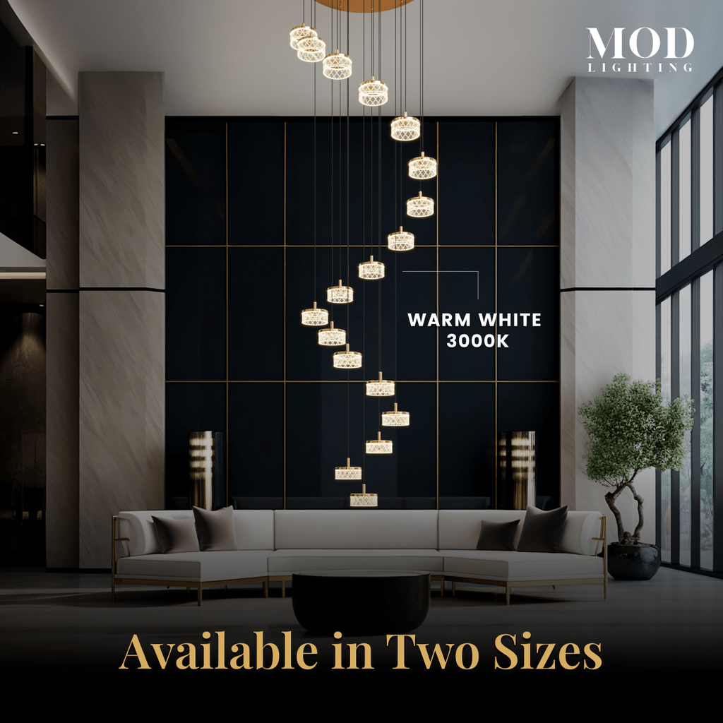 Emma: Modern Stairwell Chandelier | MOD LIGHTING - MOD Lighting