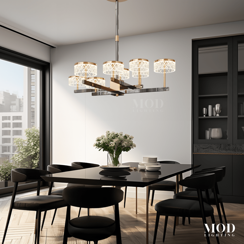 Modern Polished Aluminum, LED Luxury Chandelier | Emma | MOD Lighting ...