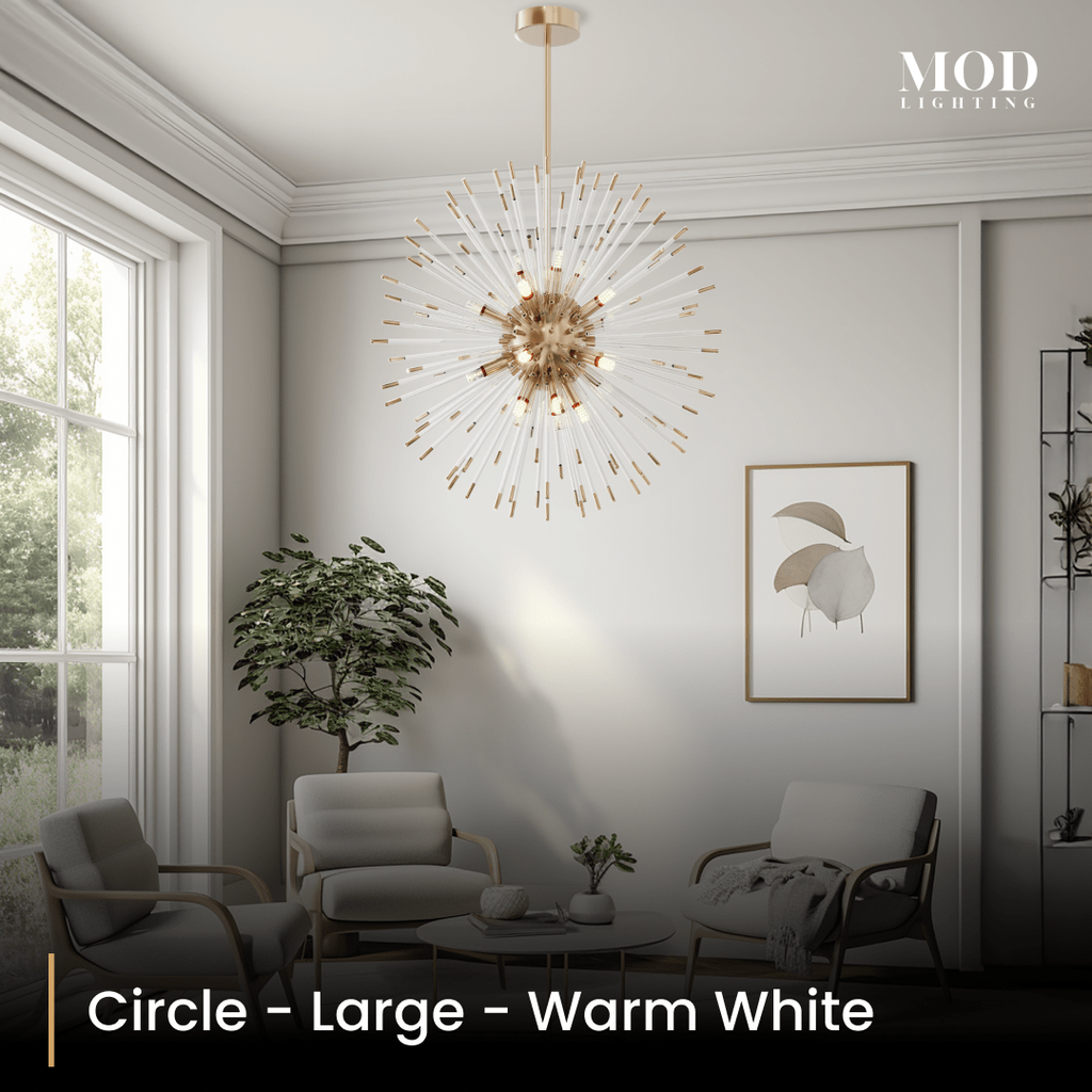 Modern Gold, LED Luxury Chandelier | Pixie | MOD Lighting - MOD LIGHTING