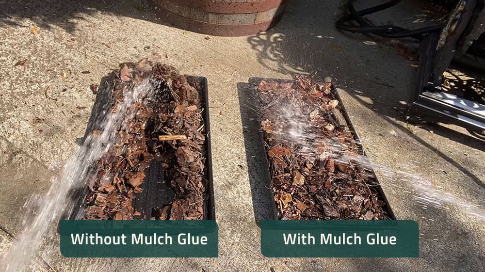 Mulch Glue: Keep Your Landscape Beds Looking Great All Year Long