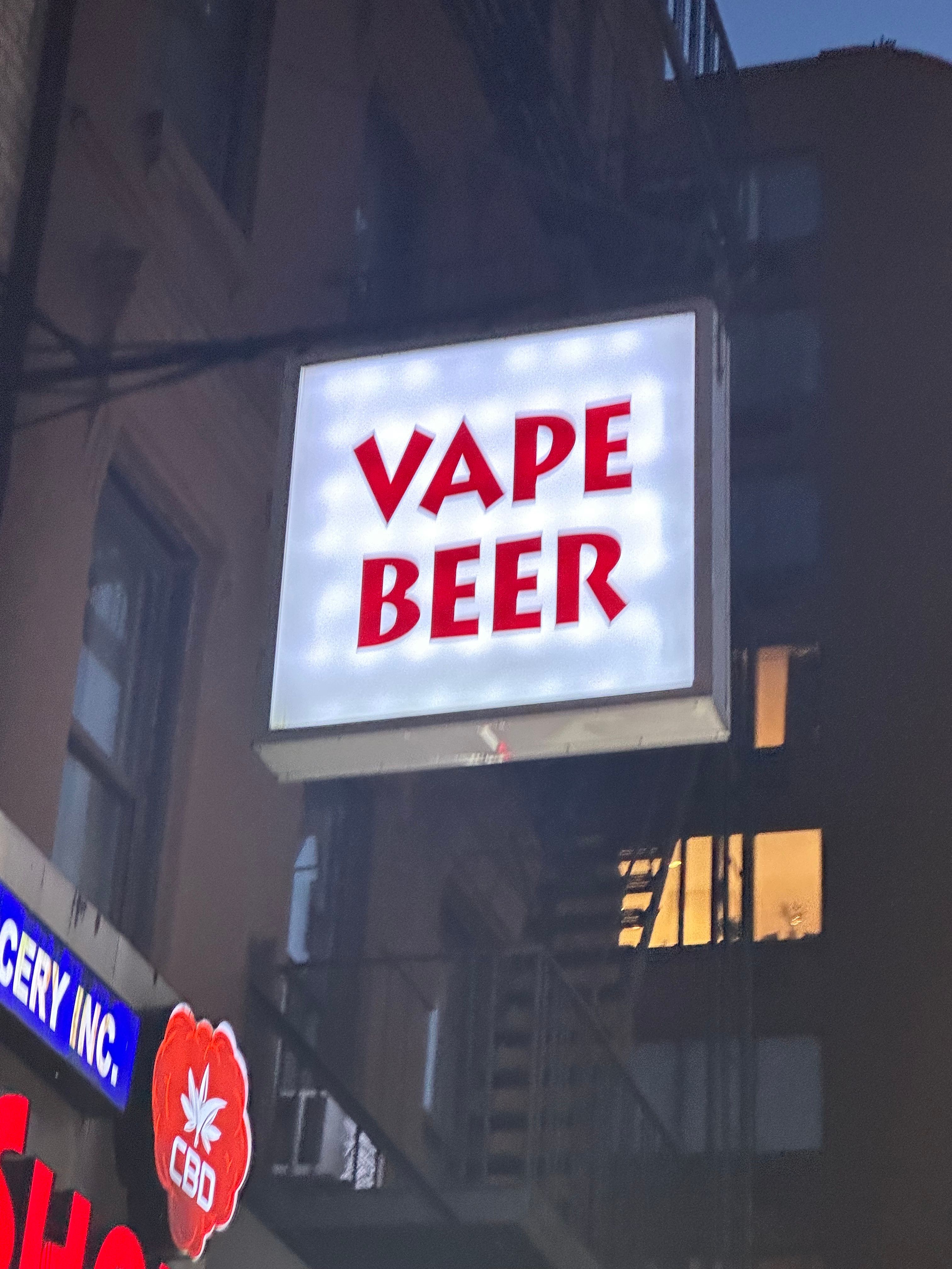 fonts.nyc ∙ Vape beer