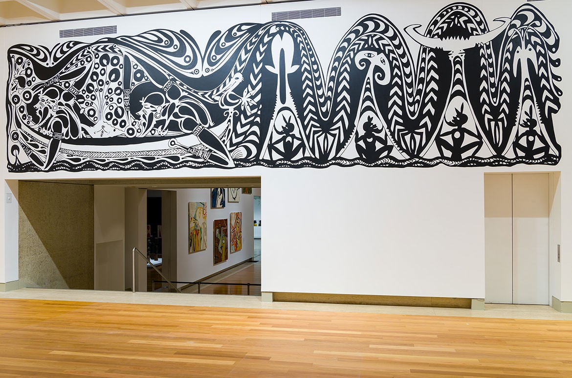 Alick Tipoti creates his mural ‘Kudusur’ – QAGOMA Stories – Queensland ...