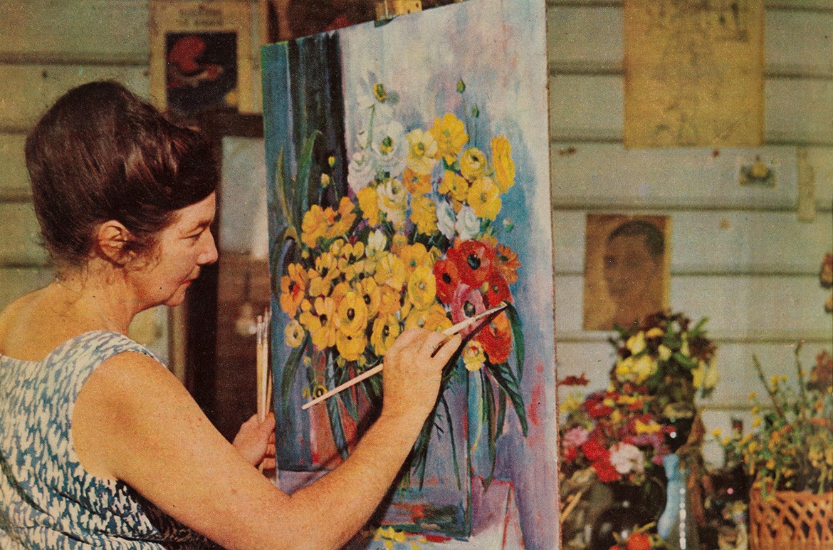 Susan with flowers: A contemplative work by Margaret Olley – QAGOMA ...