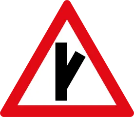 Sharp Junction to the Left | K53 Learners App